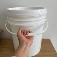 China Chemical and Food Storage 20 Liter Round Plastic Bucket with Metal Handle for sale