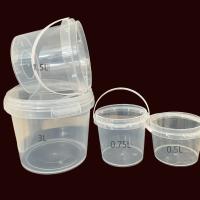 China 2L 3L 4L 5L Popcorn Bucket Plastic Pail with Silk Screen/Heat Transfer/IML Printing for sale