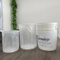 China Heat Transfer Printing Customize Square Plastic Container Pail with Liner for sale
