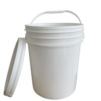 China 15L 20L 25L HDPE Ground Color and White Paint Plastic Bucket Pail with Accessories for sale