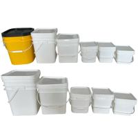 China Industrial Food Grade 5 Gallon 6 Gallon Plastic Buckets with Handle and Lid 20L 25L for sale