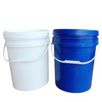 China Round and Durable 18 Liter 5 Gallon Plastic Bucket with Spout Lid for Paint Packaging for sale