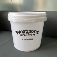 China 10L Clear White Plastic Bucket for Food Storage Customize YES Thickness 1.0 to 2.5 MM for sale