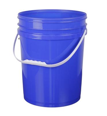 China 5 Gallon 6 Gallon Round Plastic Bucket Pail with Handle Customize to Meet Needs for sale