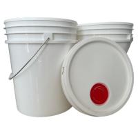 China 20 Liter Plastic Bucket with Metal Handle Durable and Certified by GAP/ISO/FDA for sale