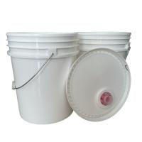 China 20 Liter Plastic Bucket with Metal Handle Durable and Certified by GAP/ISO/FDA for sale