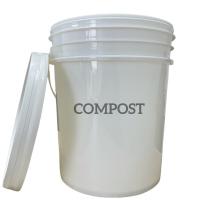 China Beverage Storage Plastic Bucket with Metal Handle 1L to 20L White 1.0-2.5MM Thickness for sale