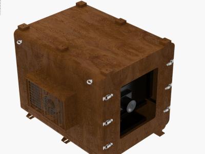 China outdoor projector housing Galvanized Sheet Wall Mounted Cabinet Type Air Conditioner 110V-220V for sale