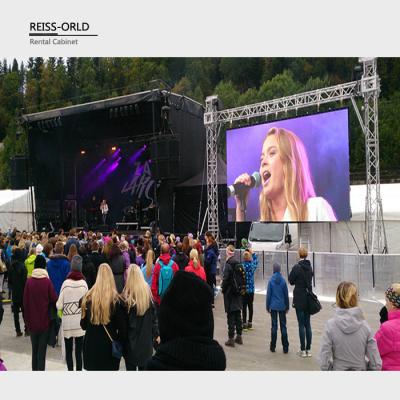 China P3 Outdoor LED Video Display Rental Low Attenuation Good Weather Ability for sale