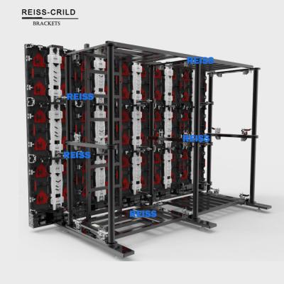 China Professional LED screen display Aluminum Steel Customized floor standing bracket for sale