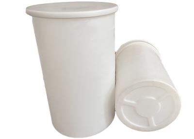 China 300L Cylindrical LLDPE Chem Tainer Plastic Open Top Tank With Cover For Food And Drug for sale