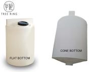 China White Conical Bottom Tank Chemical Resistant Liquid Container 500L Dosing Tank Plastic Tank for sale