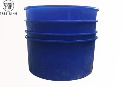 China M5000L Rotomolding Products , Open Top Circular Blue 1300 Gallon Aquaponics Water Tank for sale