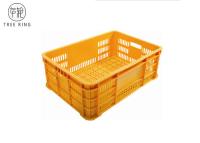 China Ventilated No Collapsible Plastic Crate , Food Grade Stacking Confectionery Tray for sale