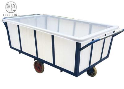 China Textile Industrial Wet Poly Box Truck On Wheels With Galvanized Steel Durable K1600L for sale