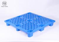 China Lightweight Nestable HDPE Plastic Pallets With 9 Legs And Open Deck P1010 4 Sides for sale