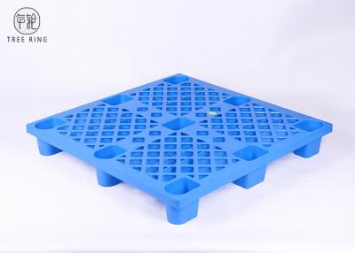 China Lightweight Nestable HDPE Plastic Pallets With 9 Legs And Open Deck P1010 4 Sides for sale