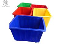 China Rotomolding 80 Gallon Plastic Laundry Cart On Wheels L850 * 560 * H850 Mm K300-5 Custom for sale
