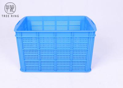 China Shallow Draining Non Collapsible Vented Plastic Crate 520 * 360 * 320 Mm  For Storage for sale