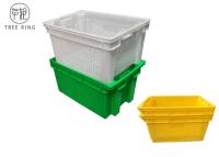China Colored Euro Perforated Hygienic Plastic Packing Crates 630 * 420 * 315 Mm HDPE for sale