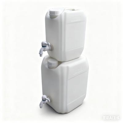 China 20 Liters Capacity Rectangular Jerrycan with Screw Tap Sturdy and Durable for sale