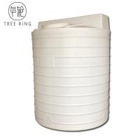 China 660 Gallon UV Resistant Chemical Dosing Tank Vertical Dome Top Water Tank With Drain Hole for sale
