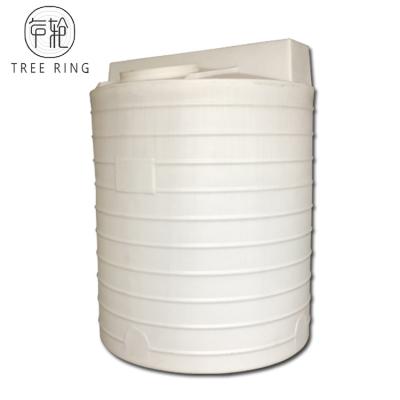 China 660 Gallon UV Resistant Chemical Dosing Tank Vertical Dome Top Water Tank With Drain Hole for sale