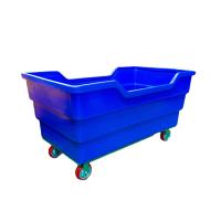 China 160L Poly Box Truck For Aquaponic Fish Fram Rectangular Shape for sale