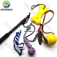China Custom Wholesale  Retractable Metal Stick Replaceable Cat Teaser Interactive Cat Toys for sale