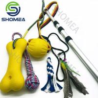 China Custom Wholesale Retractable Metal Cat Teaser Stick Interactive Cat Toy 13-28mm OD for sale
