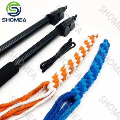 China Custom Outdoor Interactive Flirt Pole Metal Telescopic Traction Rope Dog Pole Retractable for Dogs 13-28mm for sale