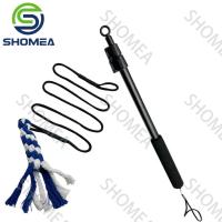 China Custom Dog Flirt Pole Toy Telescopic Tug Tease Wand Stick for Obedience Training 13-28mm OD for sale