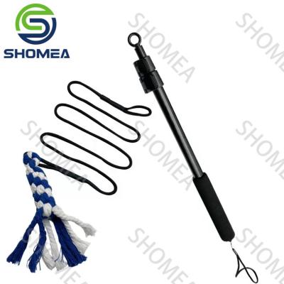 China Custom Dog Flirt Pole Toy Telescopic Tug Tease Wand Stick for Obedience Training 13-28mm OD for sale