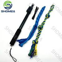 China Custom Aluminum Telescopic Flirt Pole Rope Tug Dog Toy 13-28mm OD for sale