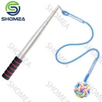 China Custom Aluminum Telescopic Flirt Pole Rope Tug Dog Toy 13-28mm OD for sale