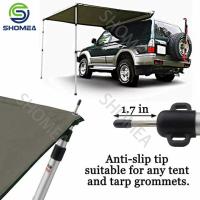 China Custom Telescopic Aluminum 6063 Tarp Pole Camping Tent Poles 13-28mm OD for sale
