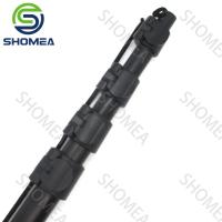 China Custom Painted Anodized Aluminum Telescopic Pole 13-28mm OD Adjustable Square Oval Tube with Twist Lock for sale