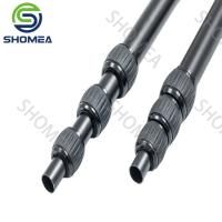 China Custom OEM Foldable Telescopic Pipe 13-28mm Anodized Black Aluminum Stainless Steel Pet Rod for sale