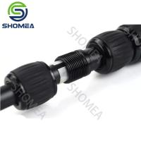 China Custom OEM Foldable Telescopic Pipe 13-28mm Anodized Black Aluminum Stainless Steel Pet Rod for sale
