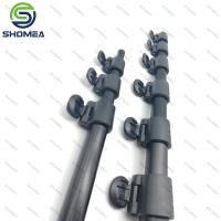 China Custom OEM Foldable Telescopic Pipe 13-28mm Anodized Black Aluminum Stainless Steel Pet Rod for sale