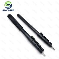 China Custom Aluminum Alloy Telescopic Pole 13-28mm OD Electroplate Retracted Tube Fine Polished for sale