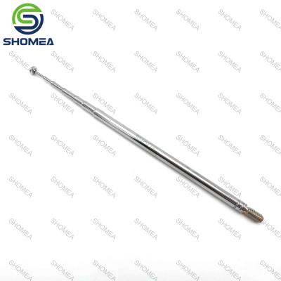 China Custom Brass nickel plated telescopic aerial with thread for sale