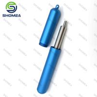China Custom Stainless steel collapsible straws for sale