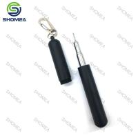 China Custom stainless steel folding straw with portable storage case for sale