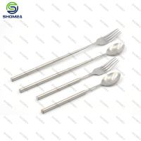 China Custom Stainless steel BBQ telescopic fork for sale