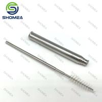 China Custom Brass nickel Chrom plated telescopic rod with hook for sale