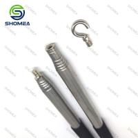 China Custom M5 Male Thread Telescopic Pole Stainless Steel Aluminum 13-28mm OD 50-5500mm Length for sale