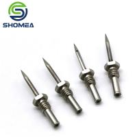 China Customized small diameter Stainless Steel Side hole pencil point needle with male thread for sale