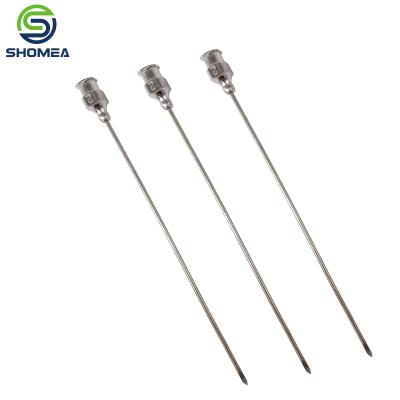 China CUSTOMIZED SMALL DIAMETER STAINLESS STEEL 12G NEEDLE WITH METAL BASE for sale