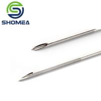China Customized 3G-32G Electrolytic polishing stainless steel double lumen needle with sharp tip for sale